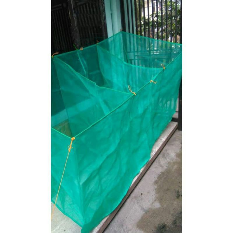 Jual jaring ikan kasa 7x1x1 Sekat 2 waring jaring apung ternak ikan ...