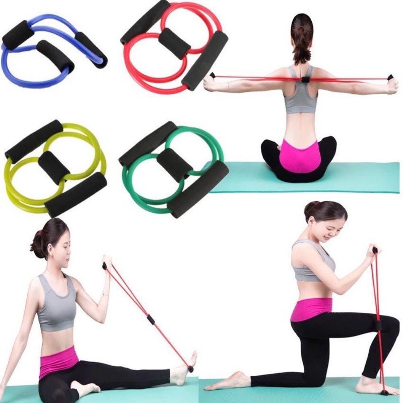 Jual Tali Elastis Yoga Alat Olah Raga Elastic Band Fitness Gym Tali ...