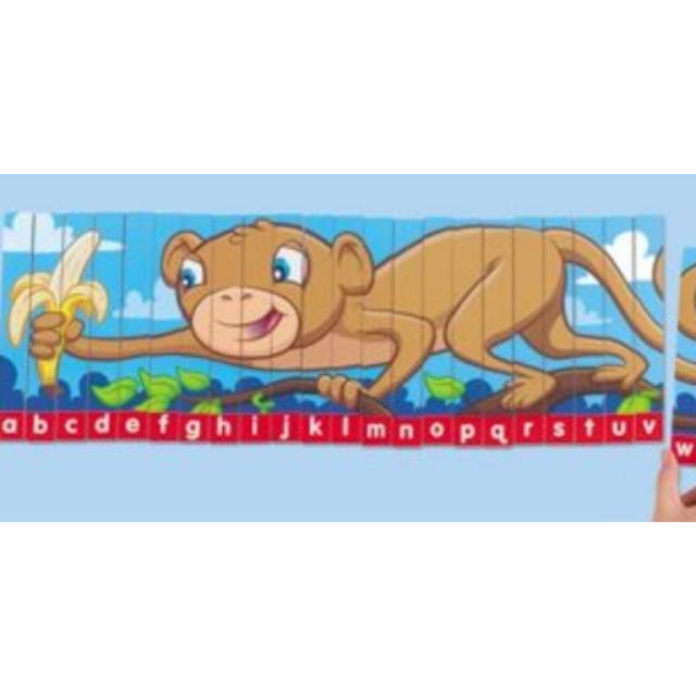 Jual Lakeshore Alphabet Sequencing - Monkey Lowercase Puzzle | Shopee Indonesia