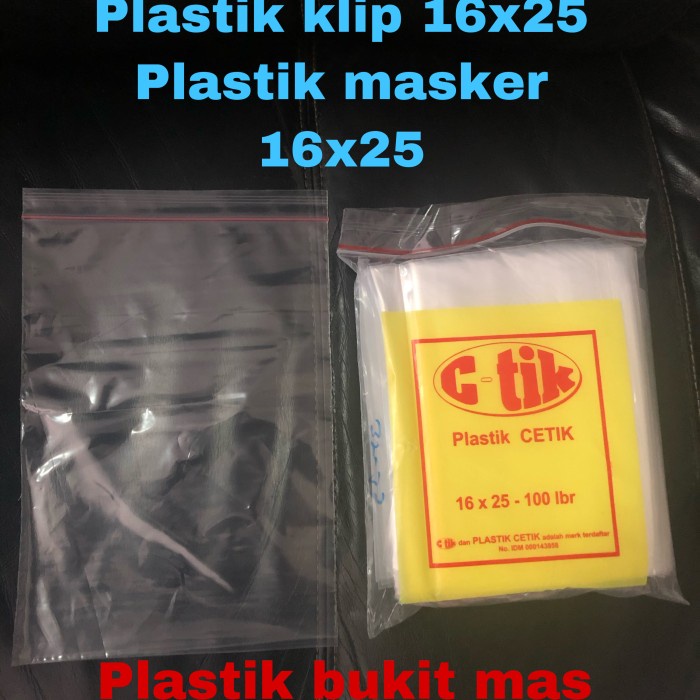 Jual Plastik klip 16x25 plastik zipper ziplock cetik ctik plastik ...