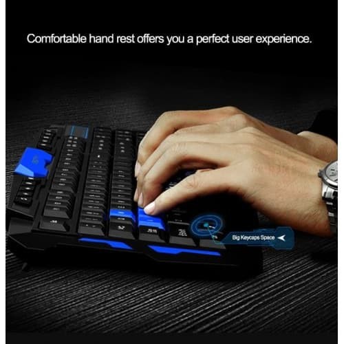 Jual Keyboard Professional Gaming Wireless HK8100 NANO RECEIVER 2.4G ...