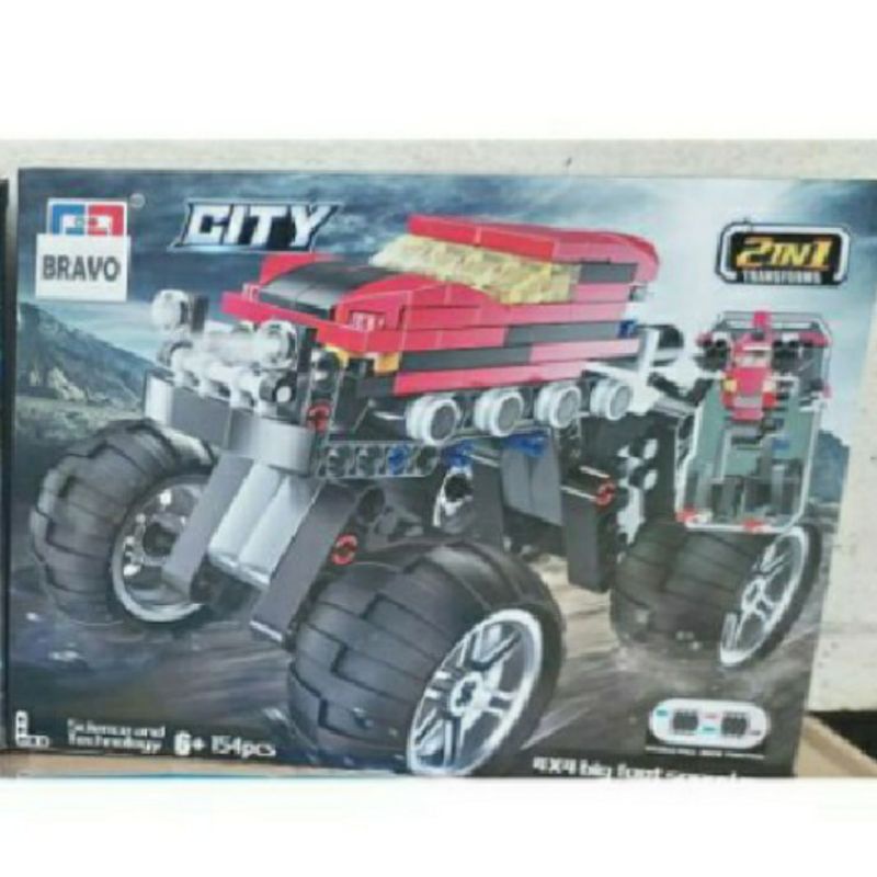 Jual Mainan Lego Mobil Jeep Big Foot Special Car Transformers 2in 1 ...