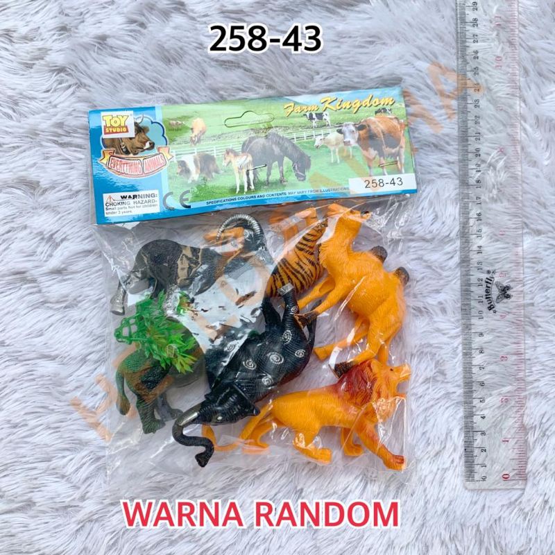 Jual MAINAN 258-43 FARM KINGDOM HEWAN PLASTIK MAIN ANIMAL BINATANG ...