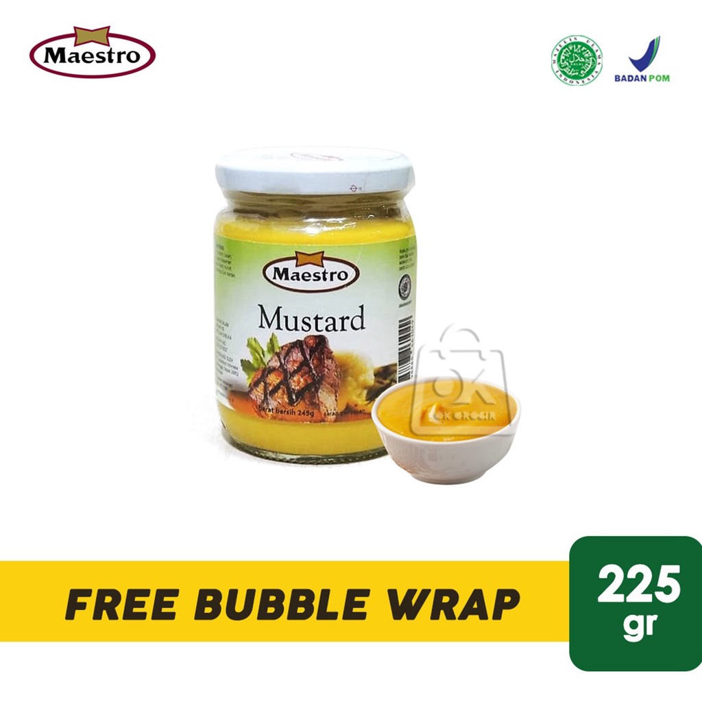 Jual Maestro Saus Mustard ( Toples Kaca 245 gr ) | Shopee Indonesia