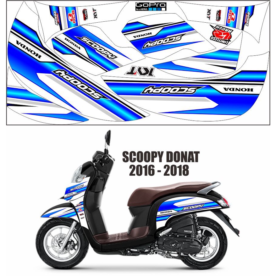 Jual DECAL MOTOR/ STRIPING MOTOR SCOOPY NEW 2017-2019 - STRIPING ...
