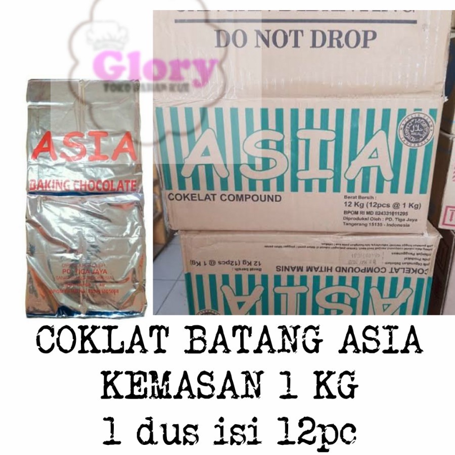 Jual coklat blok compound asia 1kg / coklat asia / coklat batang asia ...
