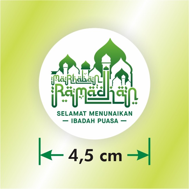 Jual Sticker Label Marhaban ya Ramadhan Stiker Selamat Menunaikan ...