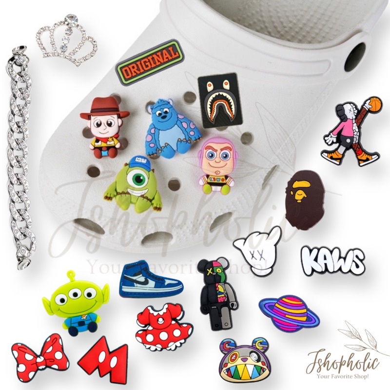 Jual Jibbitz Crocs hiasan aksesoris sandal / jibits crocs / sandal ...