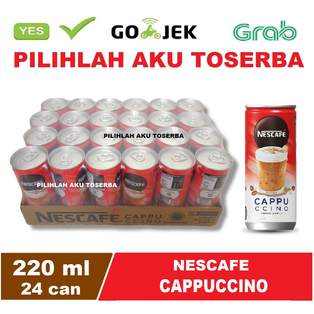 Jual Kopi Nescafe Kaleng CAPPUCCINO Can 220 ml - ( HARGA 1 DUS ISI 24 ...