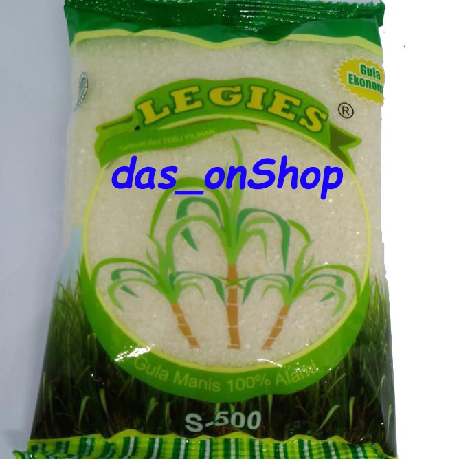 Jual Legies Legis Gula Pasir Putih Ekonomis S500 S-500 390gr 390 gram ...