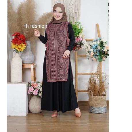 Jual NEW ARRIVAL !!! 9.9 Gs Outer Vest Rompi Burkat Panjang [KODE 056] | Shopee Indonesia