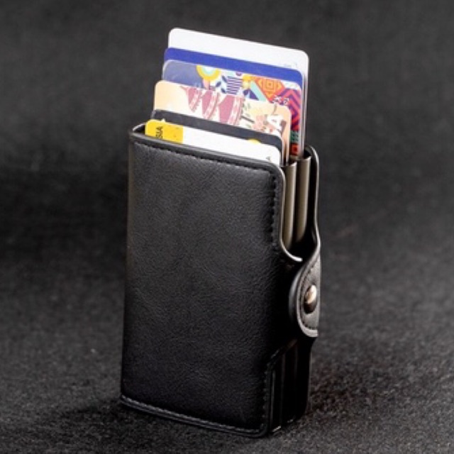 Jual Dompet Pria Slim Mini Kartu Cardholder Anti RFID ZED Wallet ...