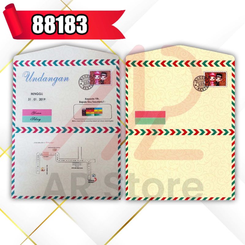 Jual BLANGKO UNDANGAN ERBA 88183 / UNDANGAN / UNDANGAN MURAH / FREE ...