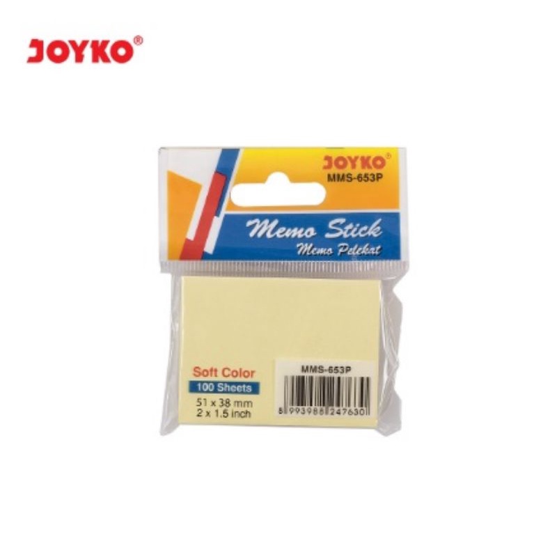Jual Kertas Memo Sticky Notes Joyko MMS-653P - Stick Note Tempel Meja ...