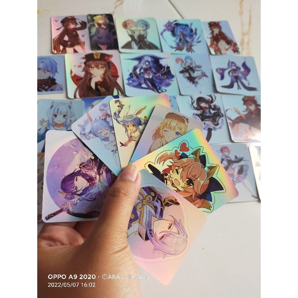 Jual sticker hologram / sticker anime hologram / sticker custom ...