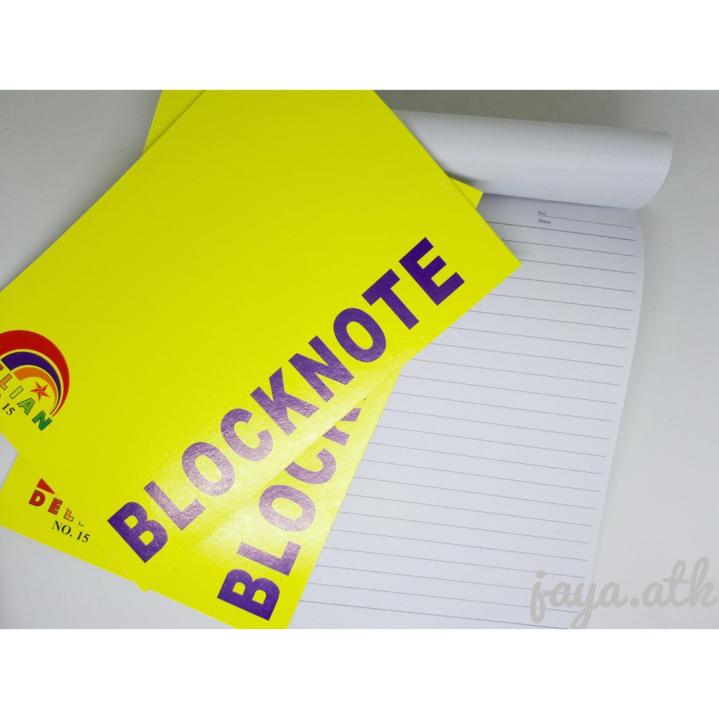 Jual Block Note Murah / Memo / Notes (14 x 21,5 cm) | Shopee Indonesia