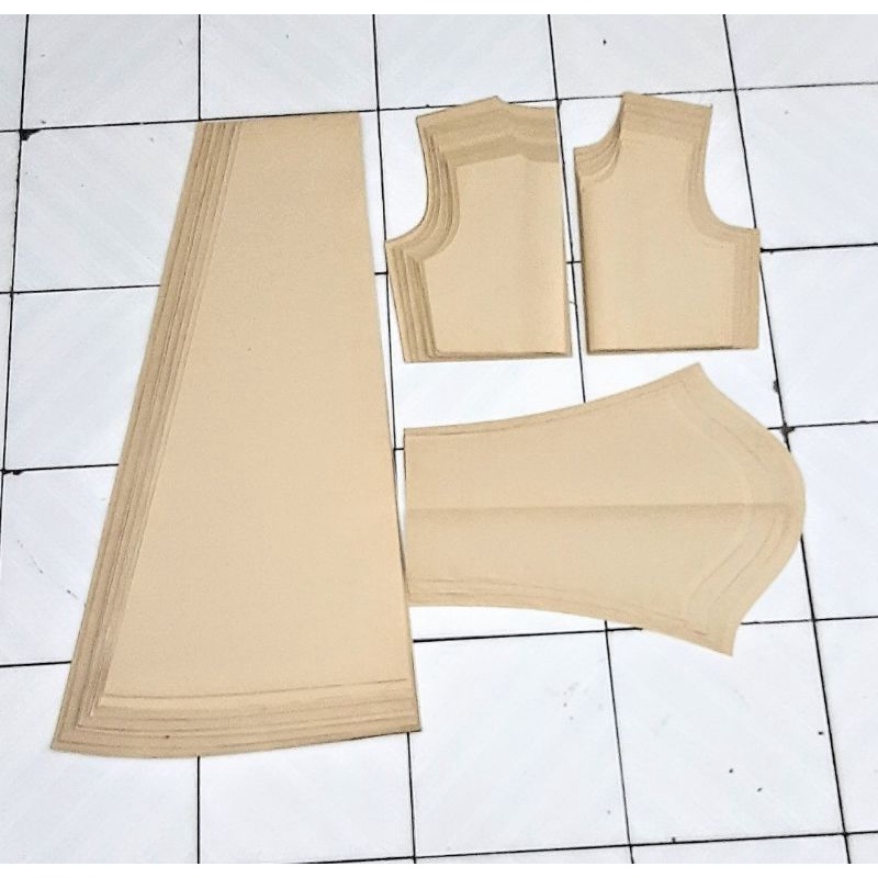 Jual pola baju gamis dewasa / pola dasar 7 ukuran | Shopee Indonesia