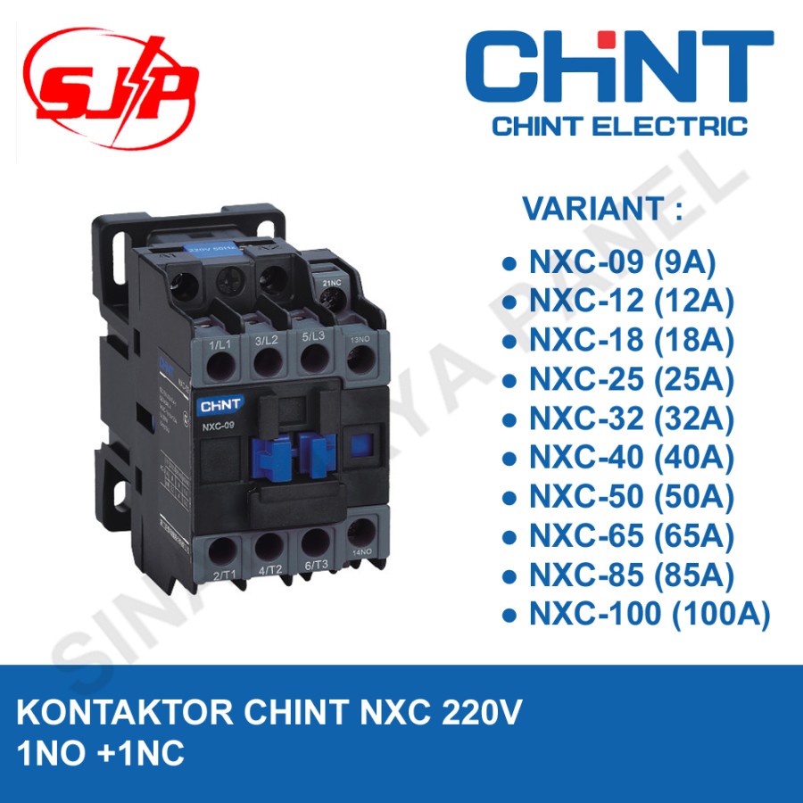 Jual CONTACTOR KONTAKTOR CHINT NXC-09/12/18/25/32/40/50/65/85/100 ORIGINAL | Shopee Indonesia