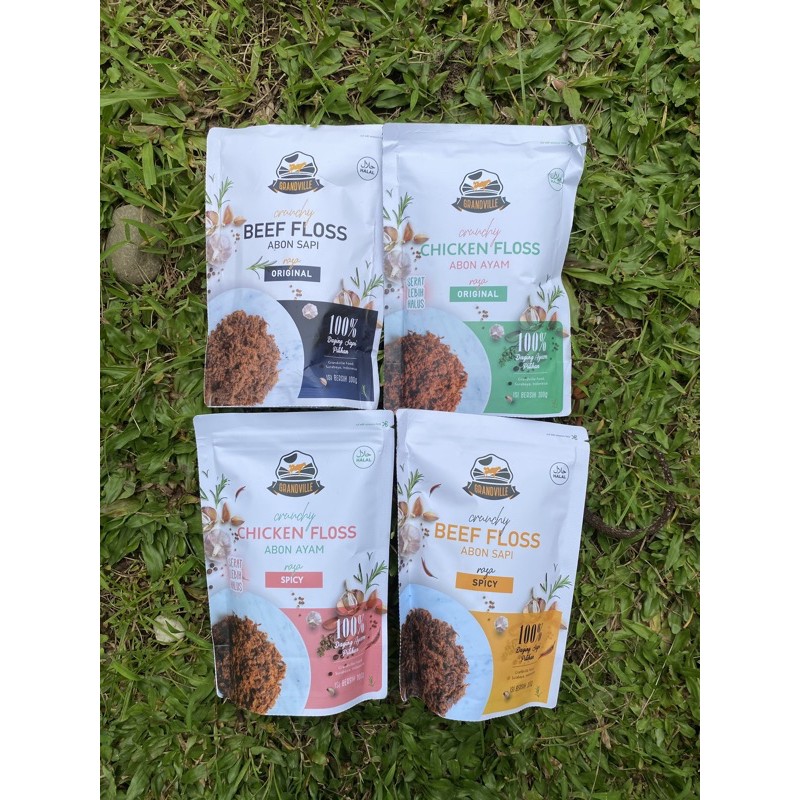 Jual Premium Abon Beef Crunchy Grandville (Spicy & Original) | Shopee ...