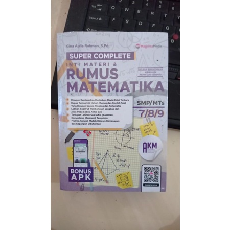 Jual BUKU RUMUS MATEMATIKA SMP - SUPER COMPLETE INTI MATERI & RUMUS ...