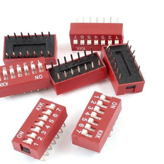 Jual Dip Switch Slide 7Pin 2.54Mm 7 Pin Pitch Breadboard Projectboard ...