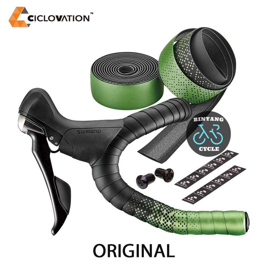 Jual BARTAPE CICLOVATION Advanced Bar Tape - Shinning Metallic ENVY GREEN | Shopee Indonesia