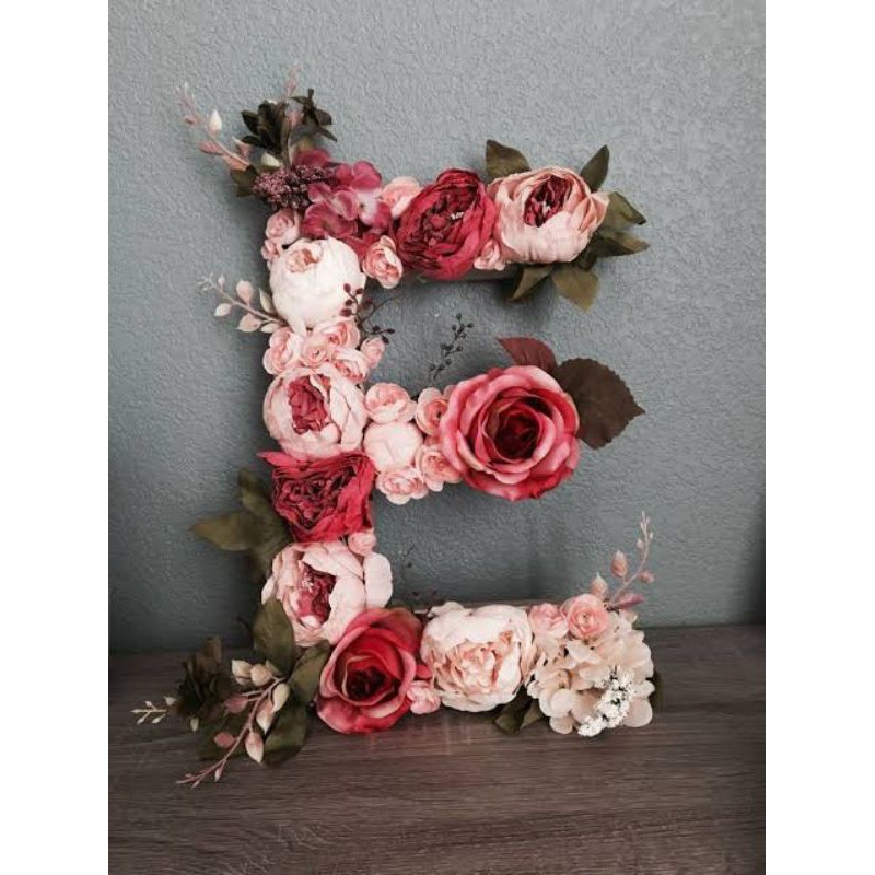 Jual INISIAL HURUF - BUNGA HURUF - HURUF BUNGA - DEKORASI HURUF ...