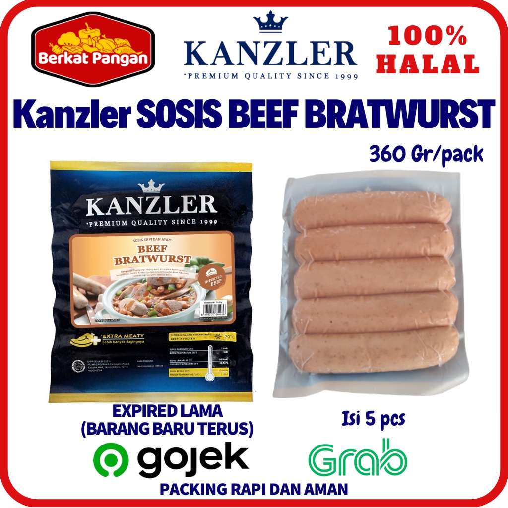 Jual Kanzler sosis Bockwurst / Beef Bratwurst/ Blackpepper / Garlic ...