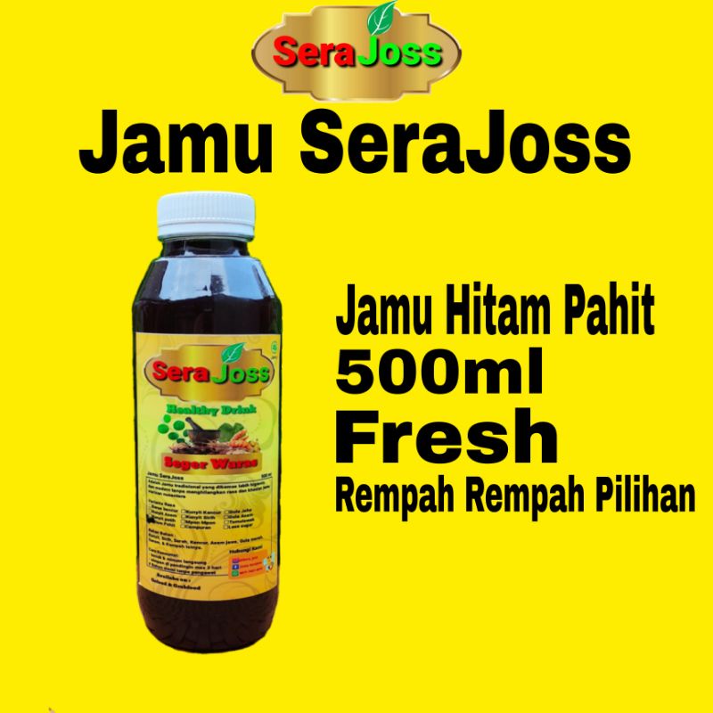 Jual JAMU HITAM PAHIT 500ml || SeraJoss || Brotowali | Shopee Indonesia
