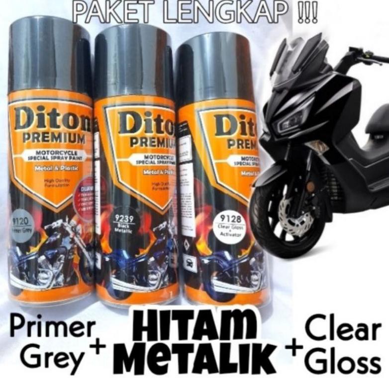 Jual PAKET HEMAT PYLOK PYLOX DITON PREMIUM 400ML PRIMER GREY 9120 ...