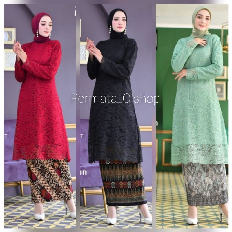 Jual Permata Olshop / Kebaya Tunik Brokat AD / Kebaya Tradisional ... Jual Permata Olshop / Kebaya Tunik Brokat AD / Kebaya Tradisional ...