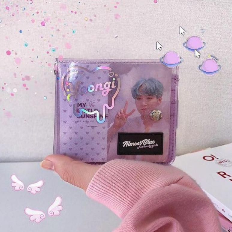 Jual ! ! DOMPET LIPAT TRANPARAN JEPANG KOREA PVC KPOP KARTU ALMOST BLUE ...