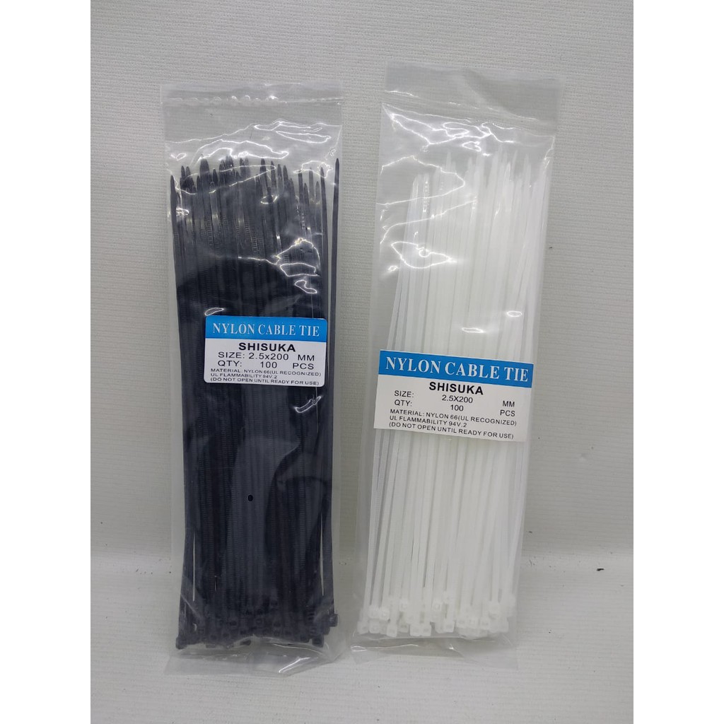 Jual kabel ties / Nylon cable tie 2.5 x 200 mm | Shopee Indonesia