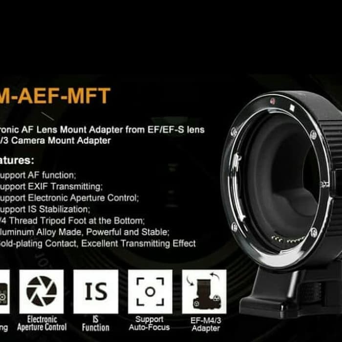 Jual Lens Mount Adapter Commlite EF - MFT | Shopee Indonesia