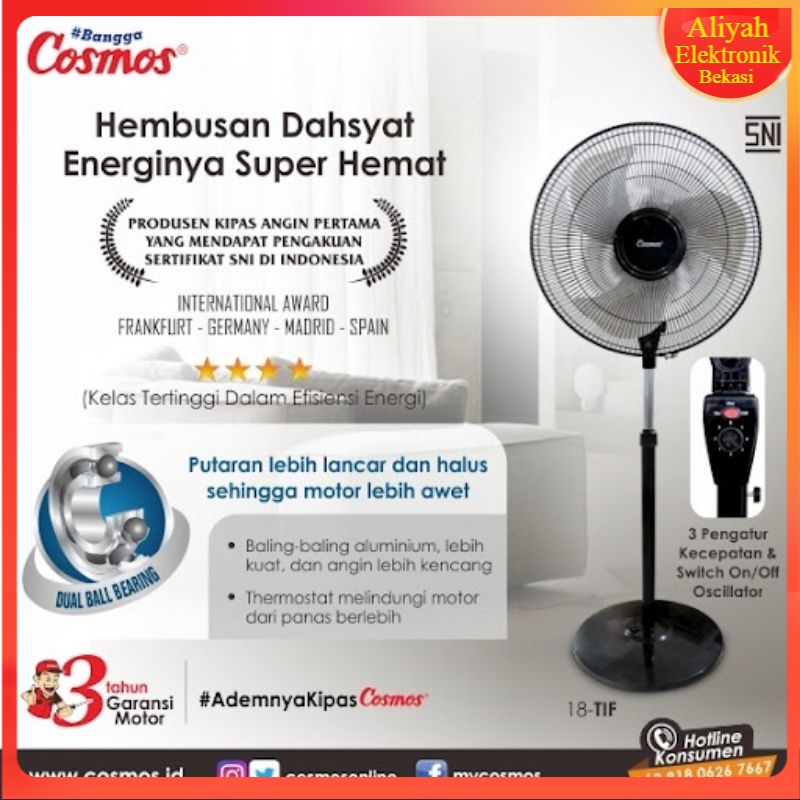 Jual Cosmos Stand Fan 18 Inch TIF 1801 Industrial Fan | Shopee Indonesia