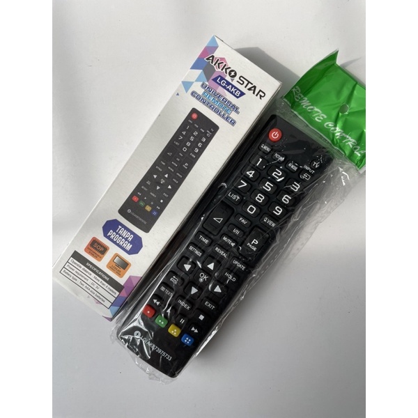 Jual remote tv akiko universal remote controller televisi LG tabung ...
