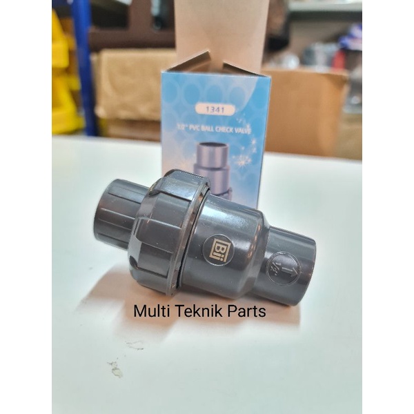 Jual Ball Check Valve PVC 1" inch DN25 / Ball Check Union Single ...
