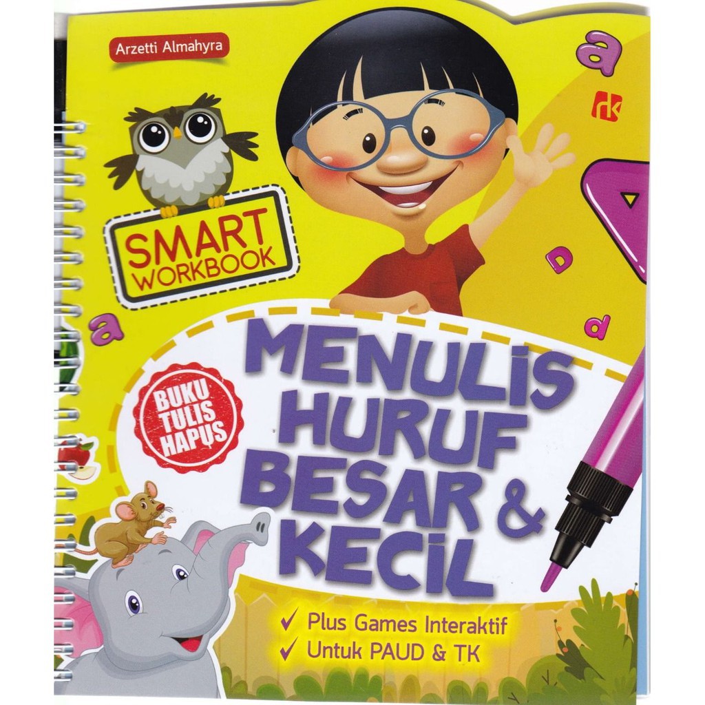 Jual Smart Workbook Menulis Huruf Besar & Kecil (Buku Tulis Hapus) | Shopee Indonesia