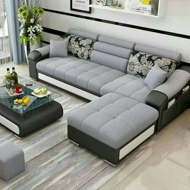 Jual SOFA L SHAPE CANTIK MINIMALIS MODERN TERBARU KUALITAS PREMIUM ...