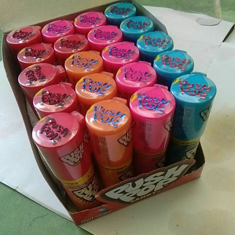 Jual Push Pop Candy fruit flavors permen stik berbentuk lipstik ...