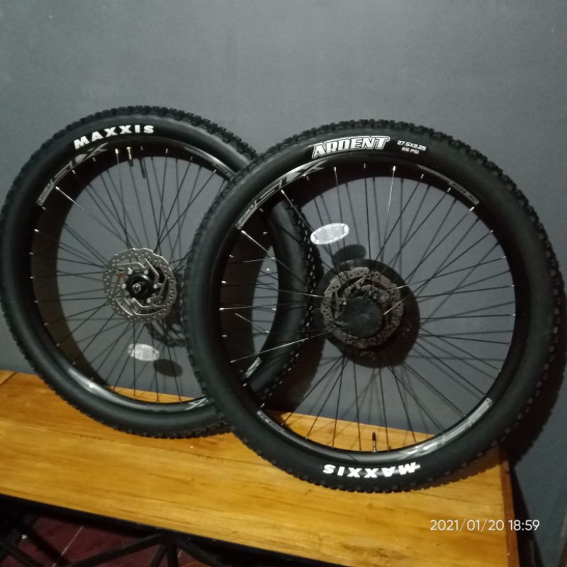 Jual Wheelset wheel set roda set 27.5 lengkap ban maxxis ardent 2.25 ...