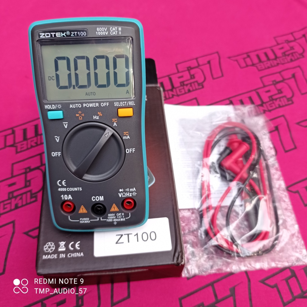 Jual Avometer Digital Zotek ZT100 / Multitester Digital ZT100 Original ...