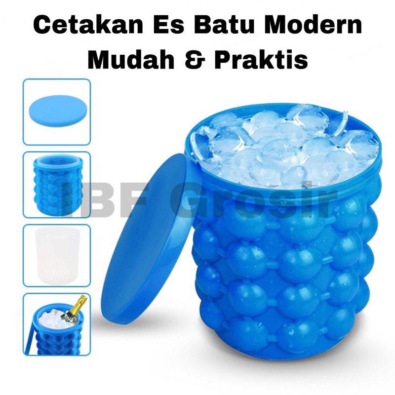 Jual Cetakan Es Batu Modern Cetakan Es Batu Silikon Ice Cube maker ...