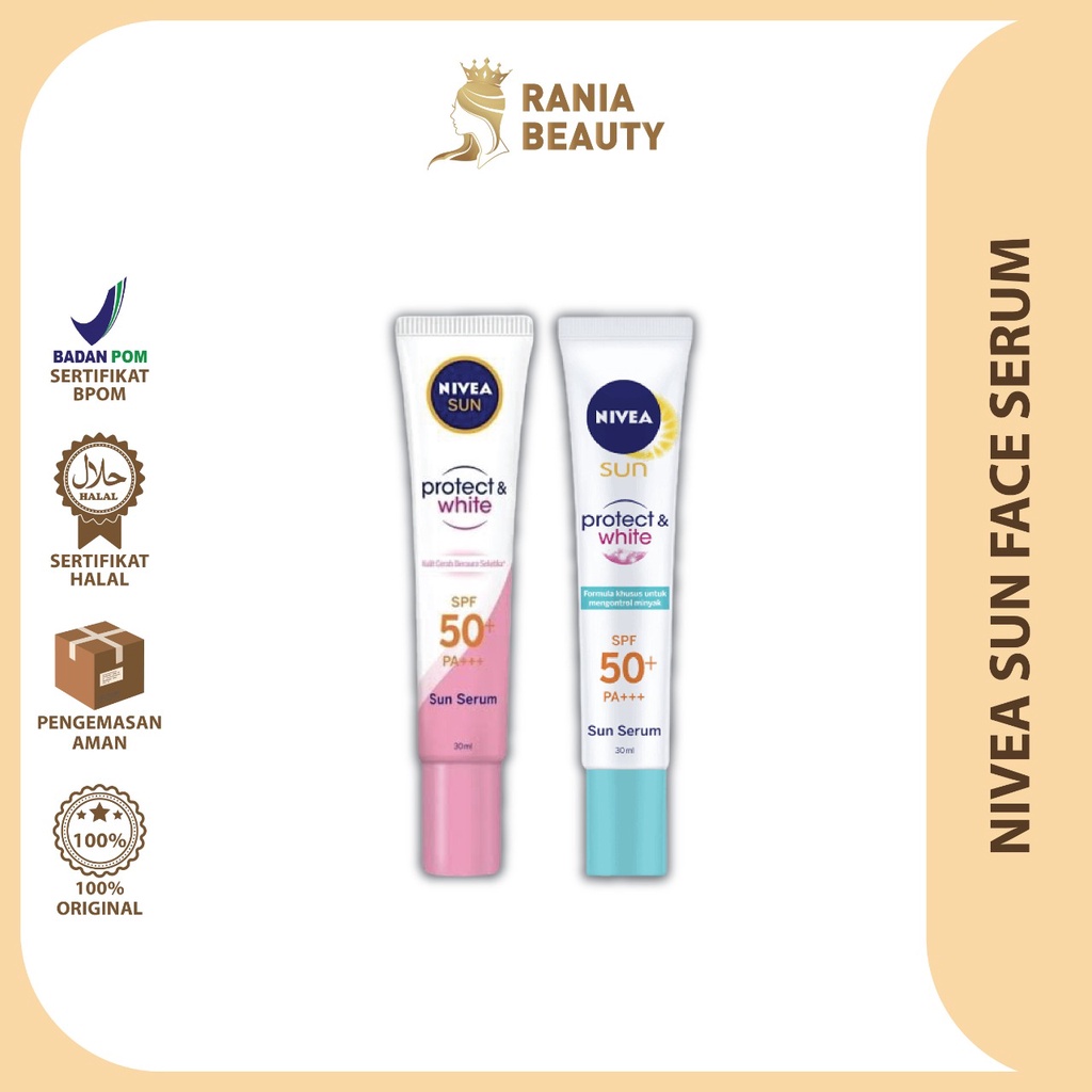 Jual Nivea Sun Serum SPF50+ Instant Aura | Oil Control | 30ml | Rania ...