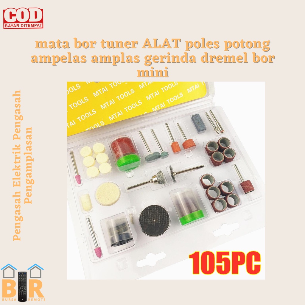 Jual 105/136 mata bor tuner ALAT poles potong ampelas amplas gerinda ...