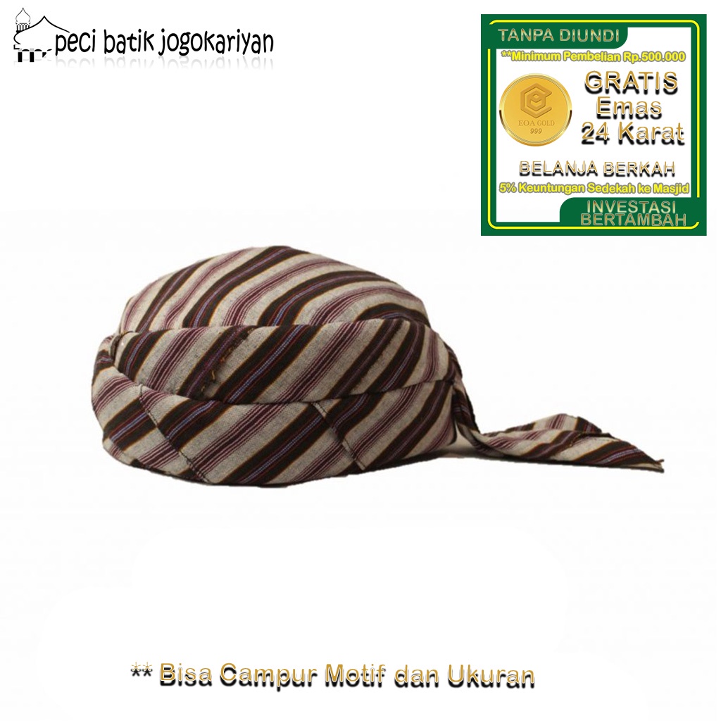 Jual Izdihaar Fashion Moslem - Peci Batik Jogokariyan Asli Motif Batik ...