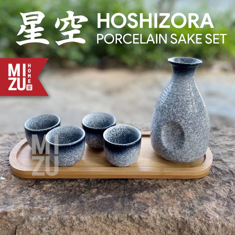 Jual MIZU HOSHIZORA Porcelain Sake Set Chinese Wine Hot Liquor Set Teko ...