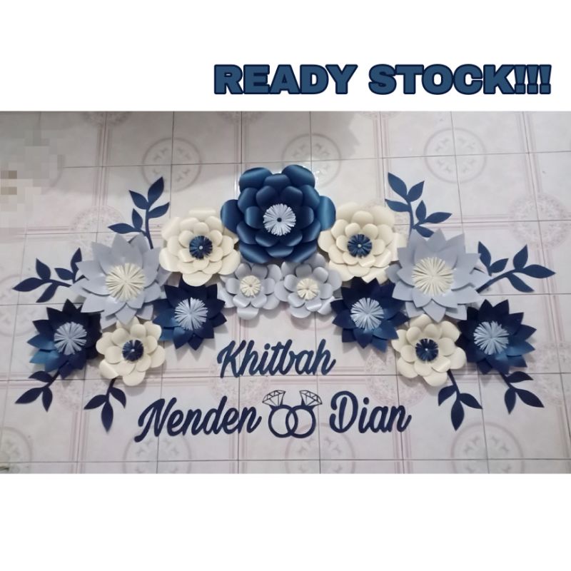 Jual Paper Flower Backdrop Murah/ Bunga Kertas Dekorasi/ Dekorasi ...