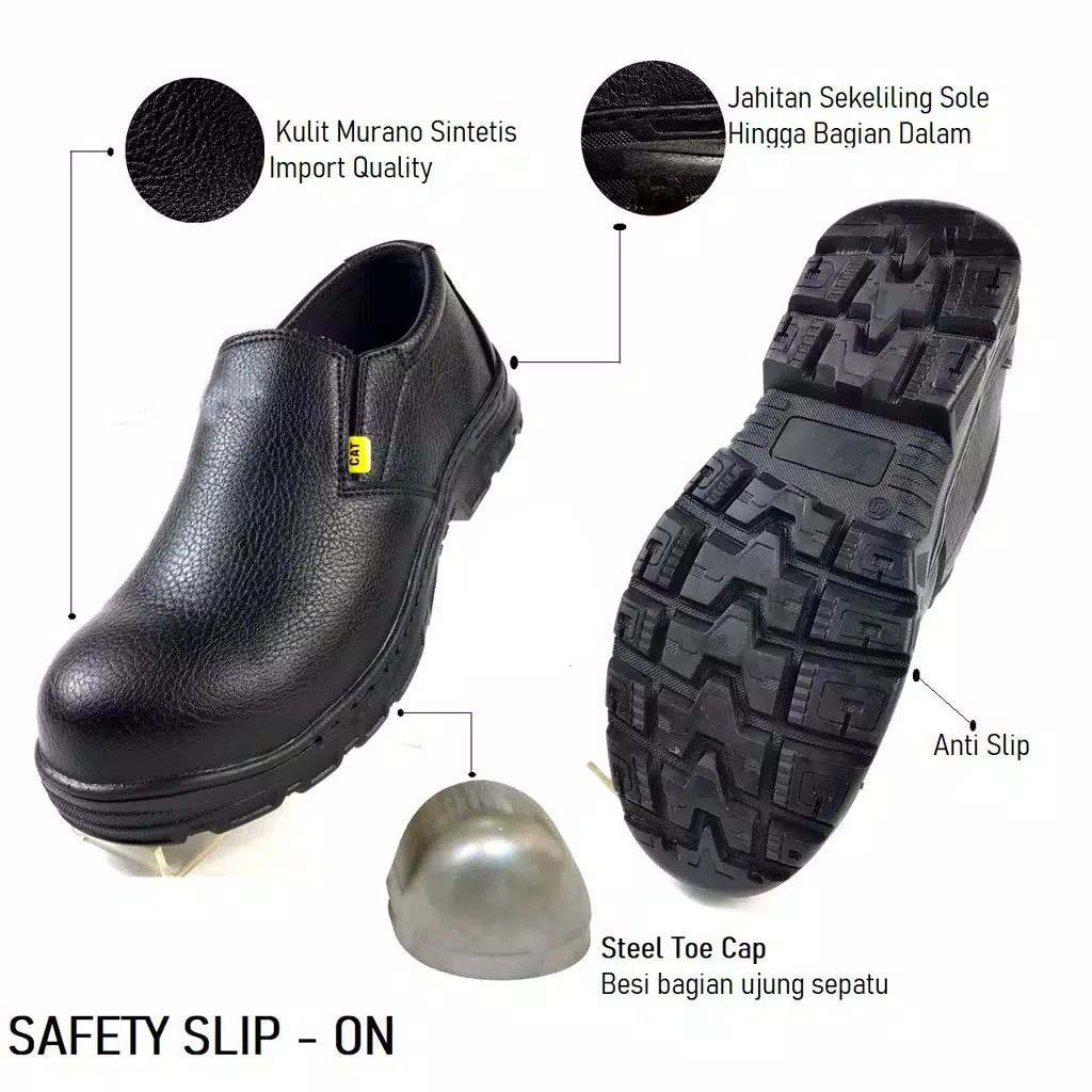 Jual Sepatu Safety Slip On King Skn Ujung Besi Anti Slip Tidak Licin ...
