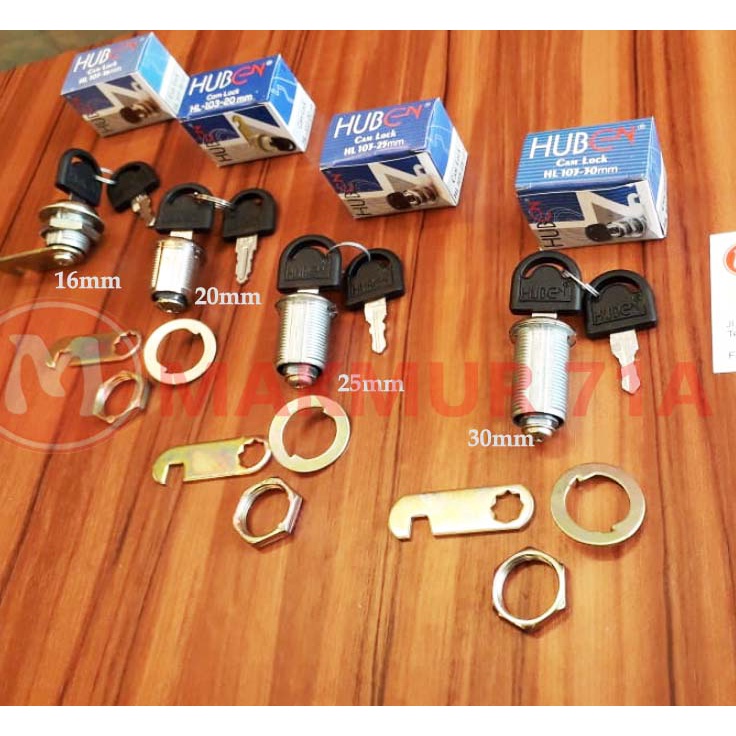 Jual kunci loker besi atau kunci loker kait atau Cam lock huben 103 | Shopee Indonesia